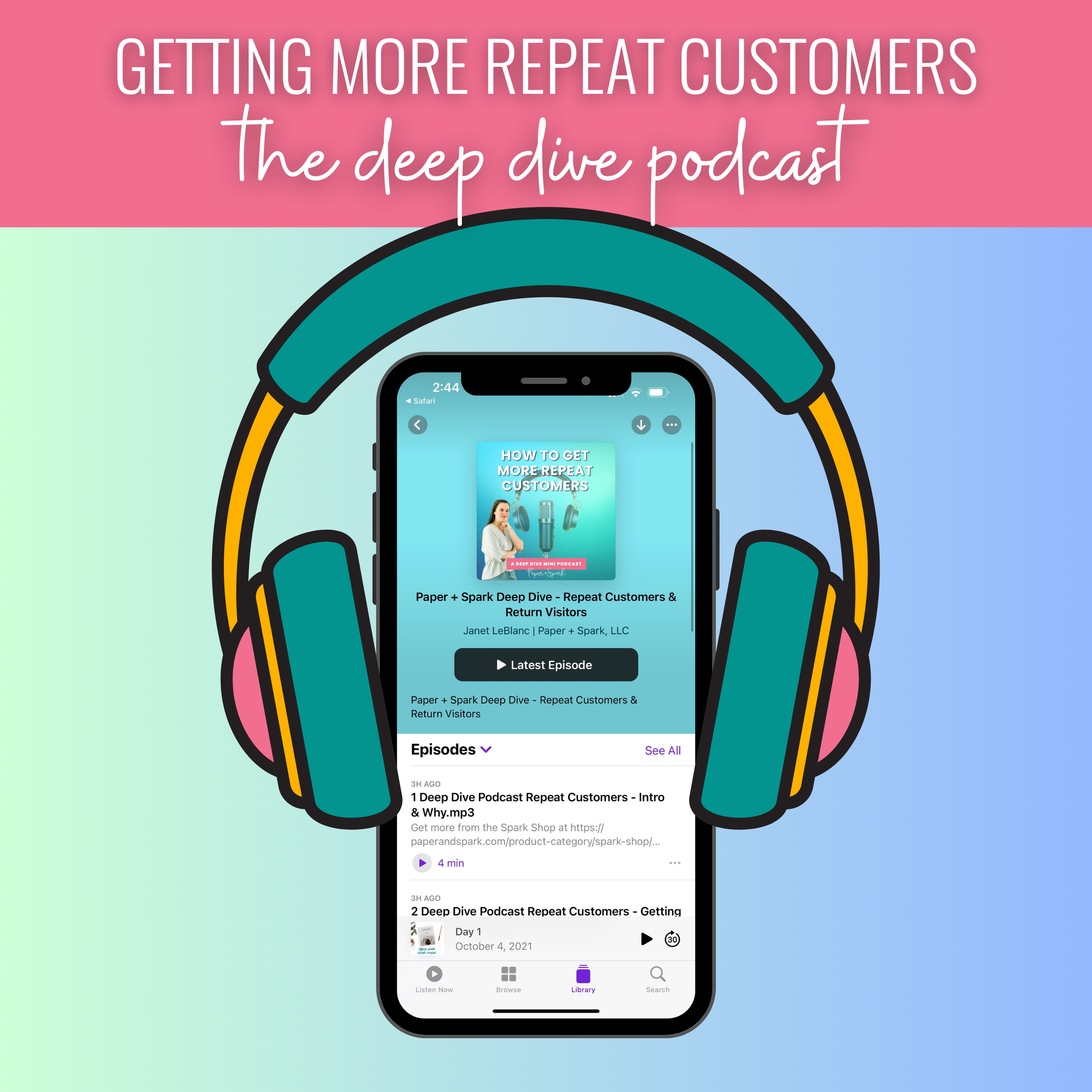 Deep Dive Podcast - Getting More Repeat Customers & Return Visitors – Paper and Spark