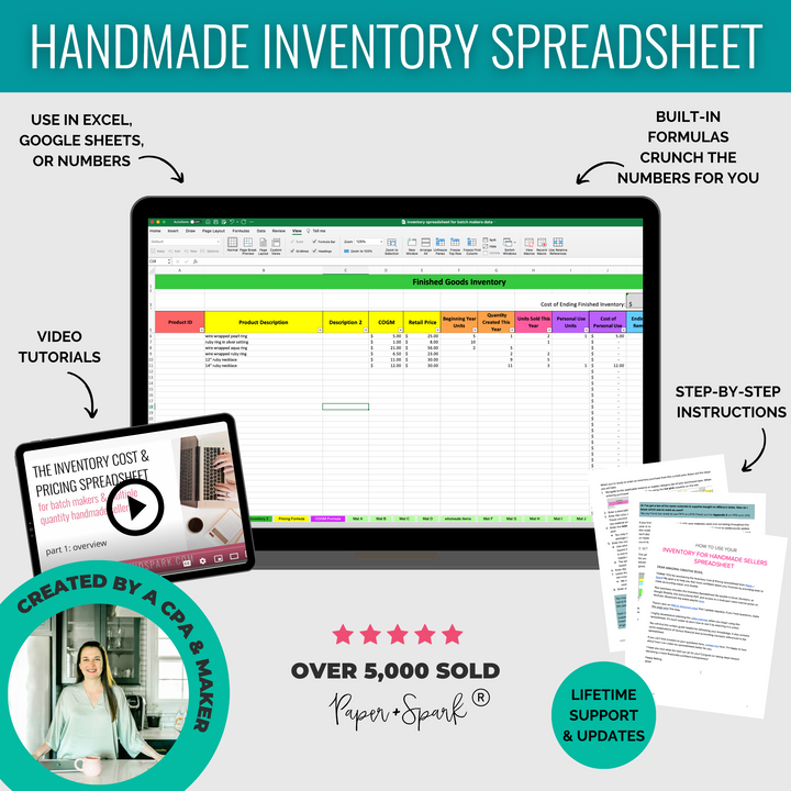 Bookkeeping Templates – Paper and Spark
